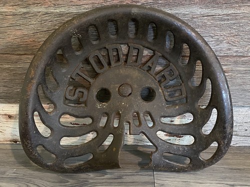 Cast Iron Stoddard Tractor Seat Antique Heavy, Farmhouse Decor ...
