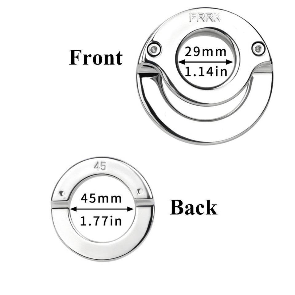 Stainless Steel Chastity Cage Circular-Opening Chastity Device Allen ...