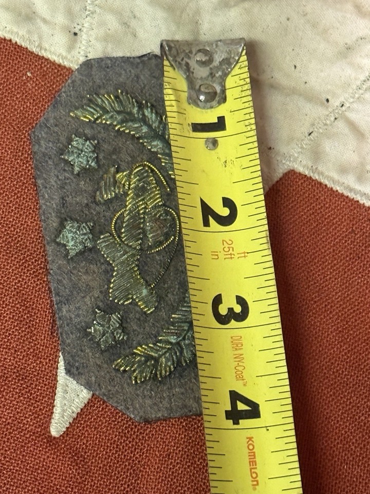 CIVIL WAR CSN 3 STAR NAVY ADMIRAL OFFICER CLOTH BADGE BY J.H. SILVERBERG | eBay