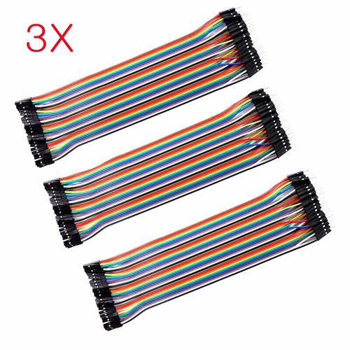 120Pcs 10cm Male to Female Dupont Jumper Wire Cables For Arduino ...