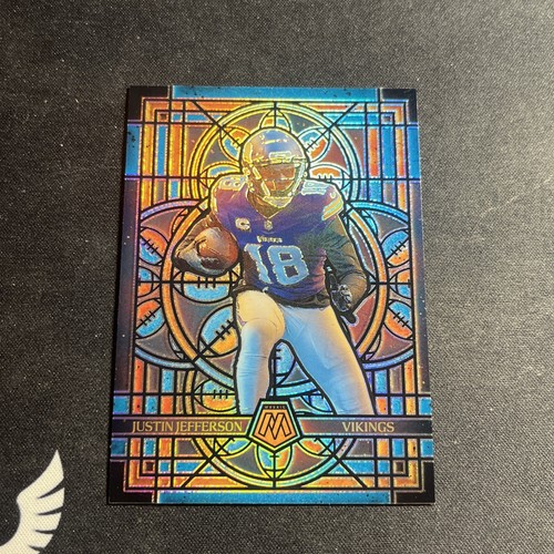 2025 Panini Mosaic Justin Jefferson Stained Glass SSP #16 Case Hit ...