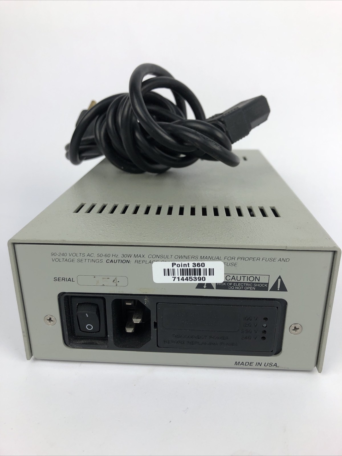 TIMELINE KEYBOARD CONTROL UNIT POWER SUPPLY - Made in the U.S.A ...