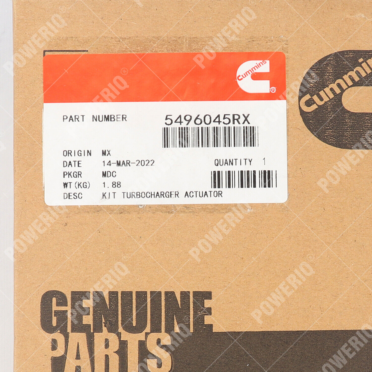 Cummins HE300VG HE351VE Turbocharger Actuator 5496045 RX VGT Electronic ...