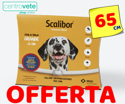 Scalibor Collare ANTIPARASSITARIO per CANE CANI di TAGLIA GRANDE 65 cm ...