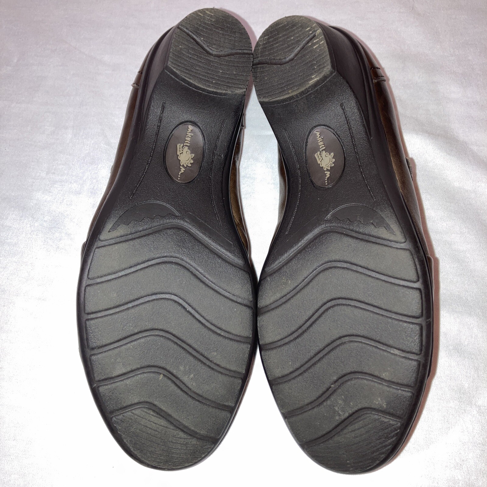 Women's Shoes Michel M. Casual Brown Leather Slip-on US Size 8.5M | eBay