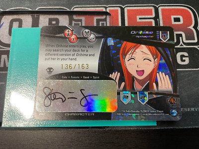 Bleach TCG CCG Echo Autograph Card Orihime Apologetic 136/163 Signed | eBay