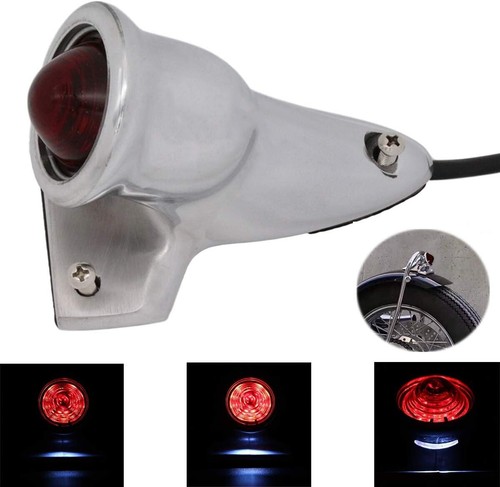 Vintage Motorcycle Tail Light Brake Stop Rear Lamp Universal For Harley ...