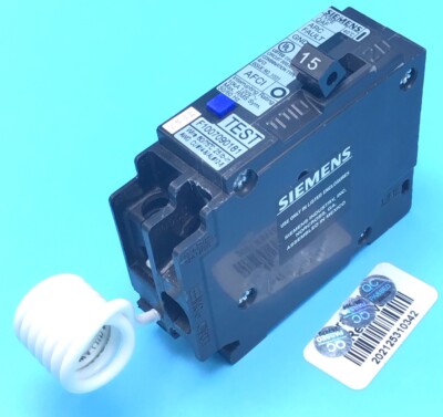 Circuit Breaker Siemens Q115AFC 15 Amp 1 Pole 120V AFCI | eBay
