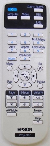Genuine Epson 161371700 Projector Remote EB-535W EB-530/520 Powerlite ...
