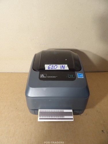 Zebra GX430t Thermal Barcode Label Printer 104mm LAN USB - 620 IN ...