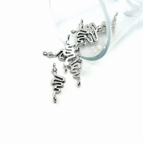 4 or 20 BULK pcs Silver Snake Connector Charms - US Seller - AS1072 | eBay