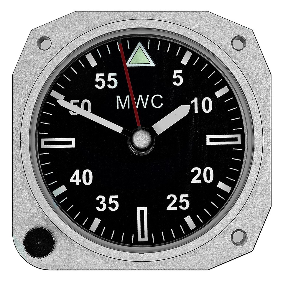 Limited Edition Metal Replica Cockpit / Desk Clock in Aluminum Finish ...