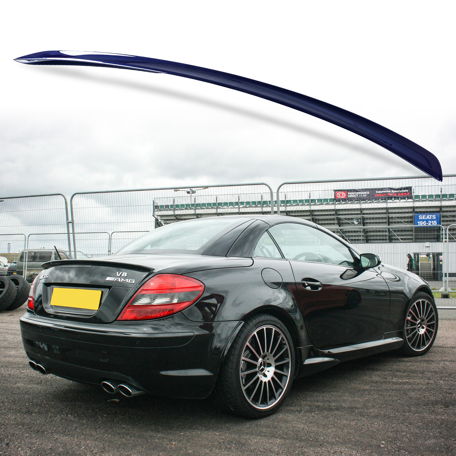 Painted Rear Trunk ABS Spoiler For Mercedes Benz SLK R171 A Style Capri ...