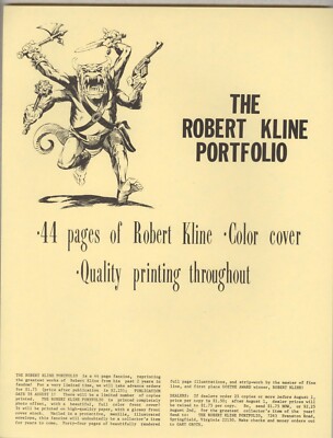 Robert Kline Portfolio announcement sheet | eBay