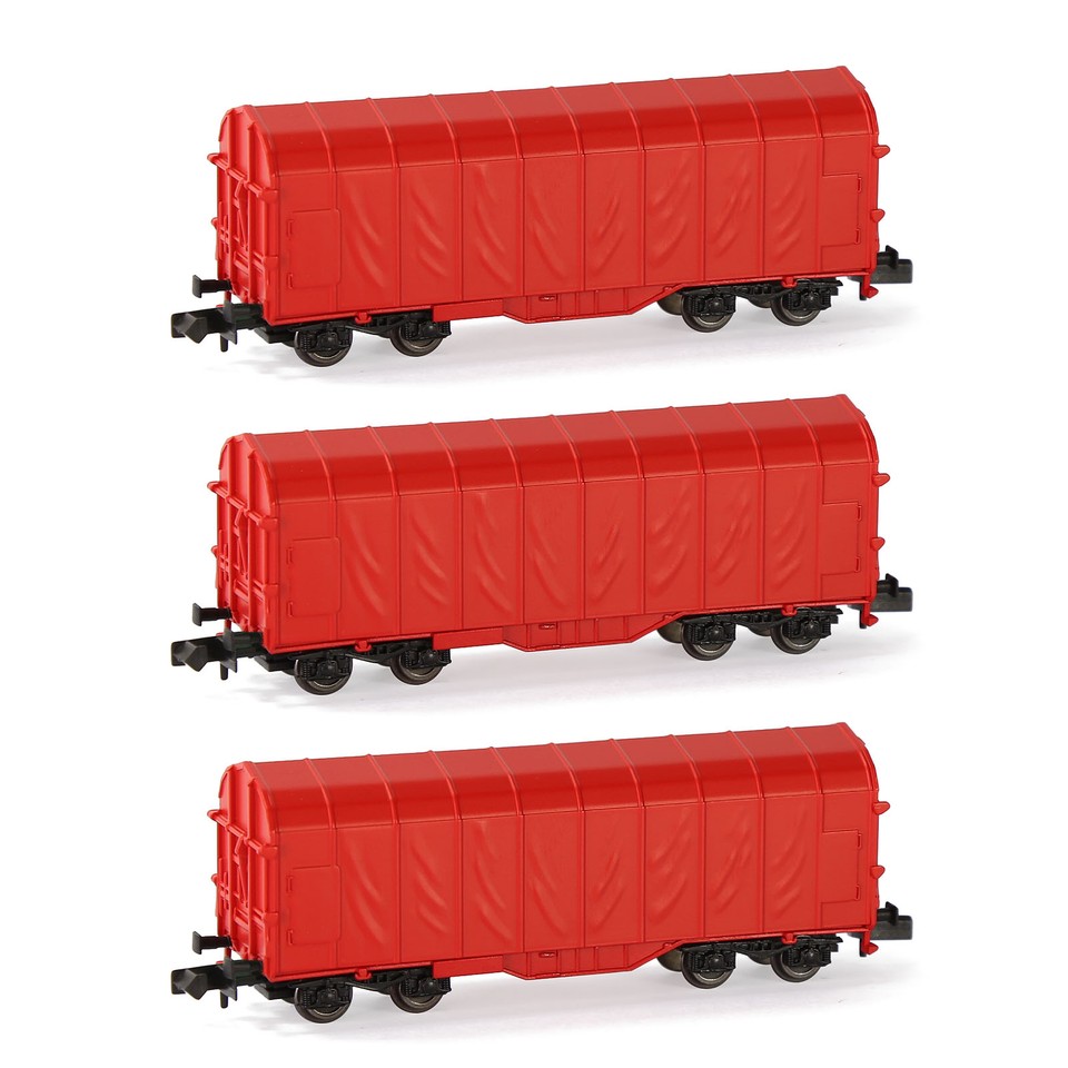 Evemodel Model Trains N Scale Covered Coil Wagon Freight Cars (Pack of ...