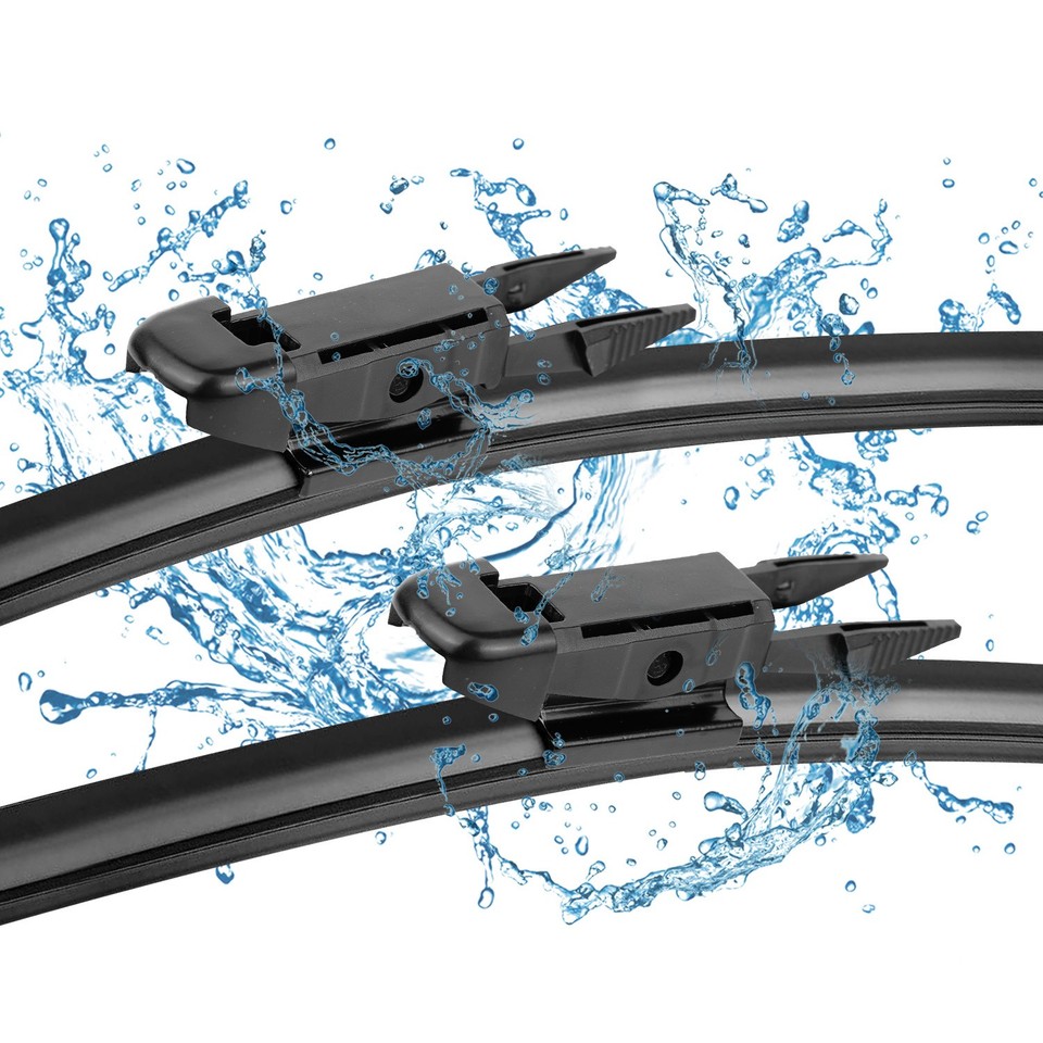 New 24" 19" Premium Pinch Tab Bracketless Windshield Wiper Blades All ...