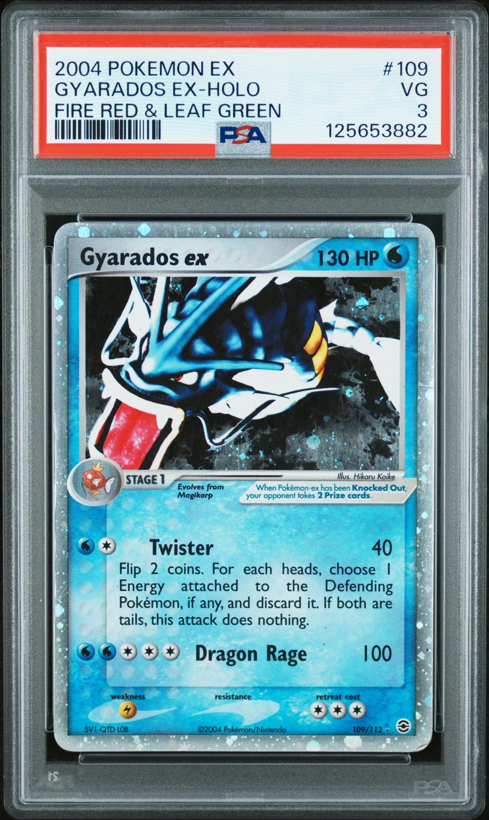2004 POKEMON EX FIRE RED & LEAF GREEN #109 GYARADOS EX-HOLO PSA 3 | eBay