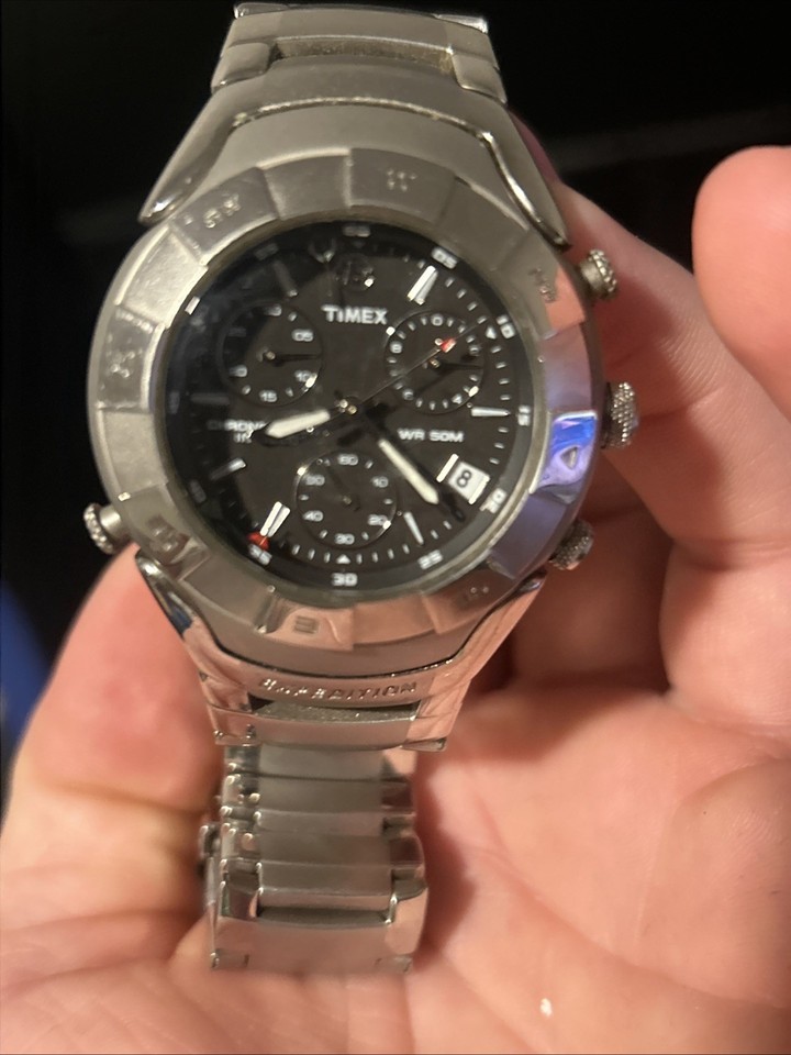 Timex Expedition Indiglo iControl WR 50M Alarm Chronograph Men's Watch ...