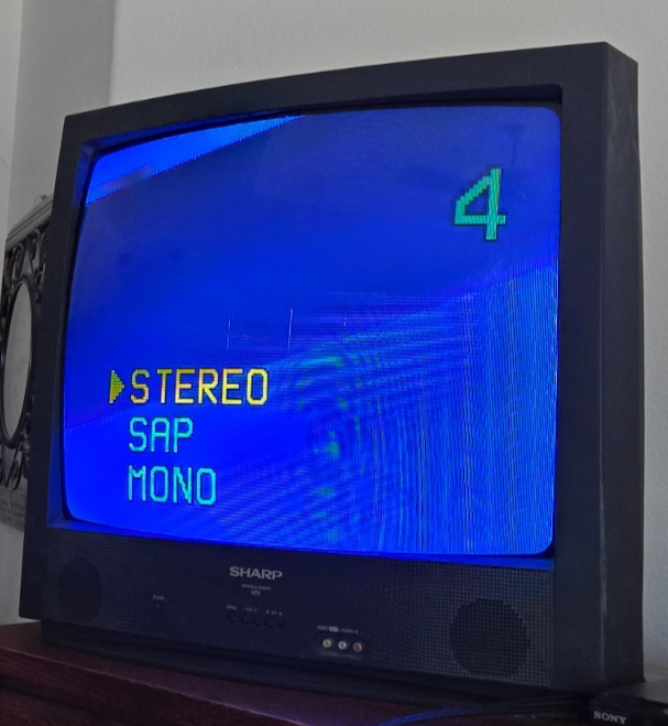 RETRO GAMING SHARP 25" COLOR TELEVISION WITH ORIGINAL SHARP REMOTE AND ...