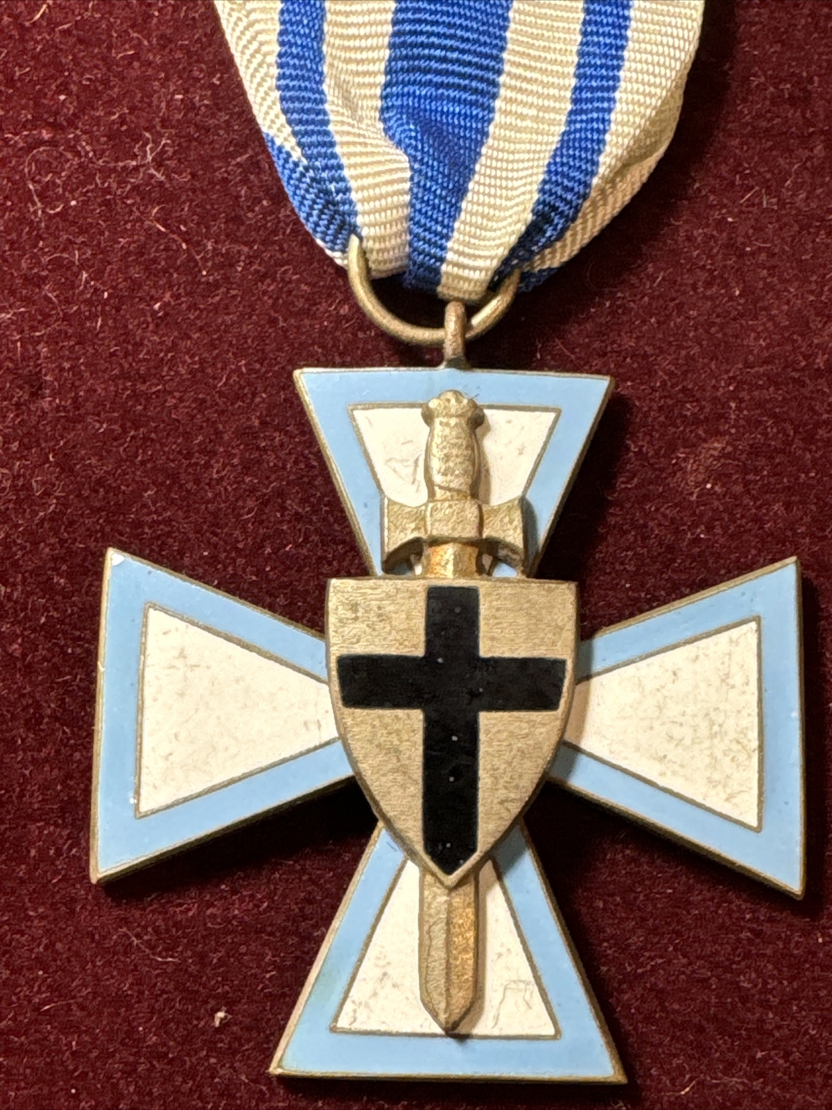 White Movement RUSSIA Military CROSS of the BALTIC LANDWEHR w. original ...