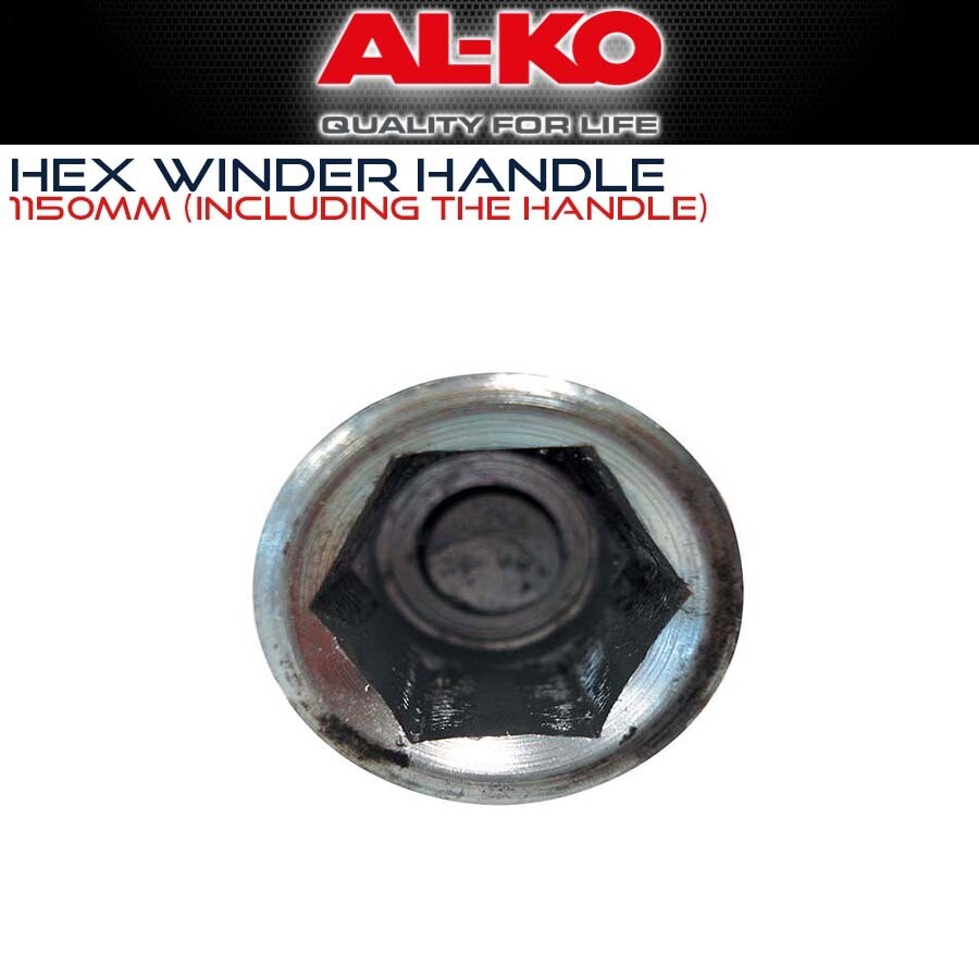 Alko 1150mm Hex Drive Winder Handle For Corner Steadies Trailer Caravan ...