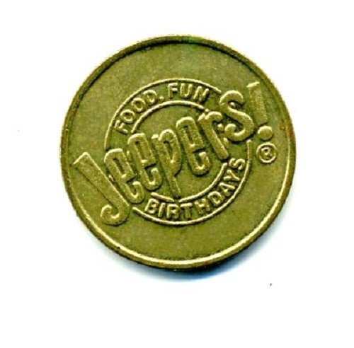 Vtg Jeepers! Arcade Token Family Entertainment Center Rockville ...