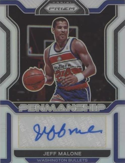 2021-22 Panini Prizm - Penmanship Jeff Malone #PM-JML Silver Prizm (AU ...