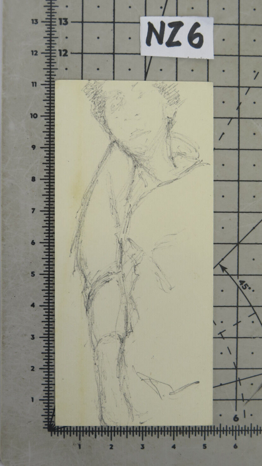 Drawing Sketch Vintage Portrait Opera Of Painter Leon Nancey France ...