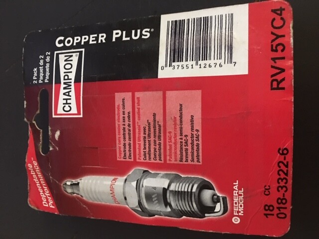 Champion RV15YC4 - Alternative spark plugs