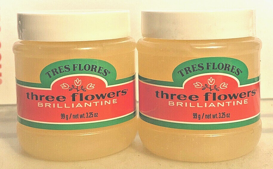 Tres Flores, Three Flowers Brilliantine 50's Thick Grease Solid 2 Jars ...