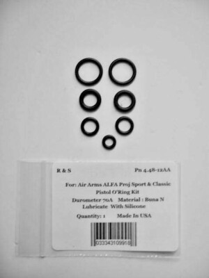 Air Arms Model ALFA proj Sport & Classic O'ring Kit / R&S 4.48-12AA | eBay