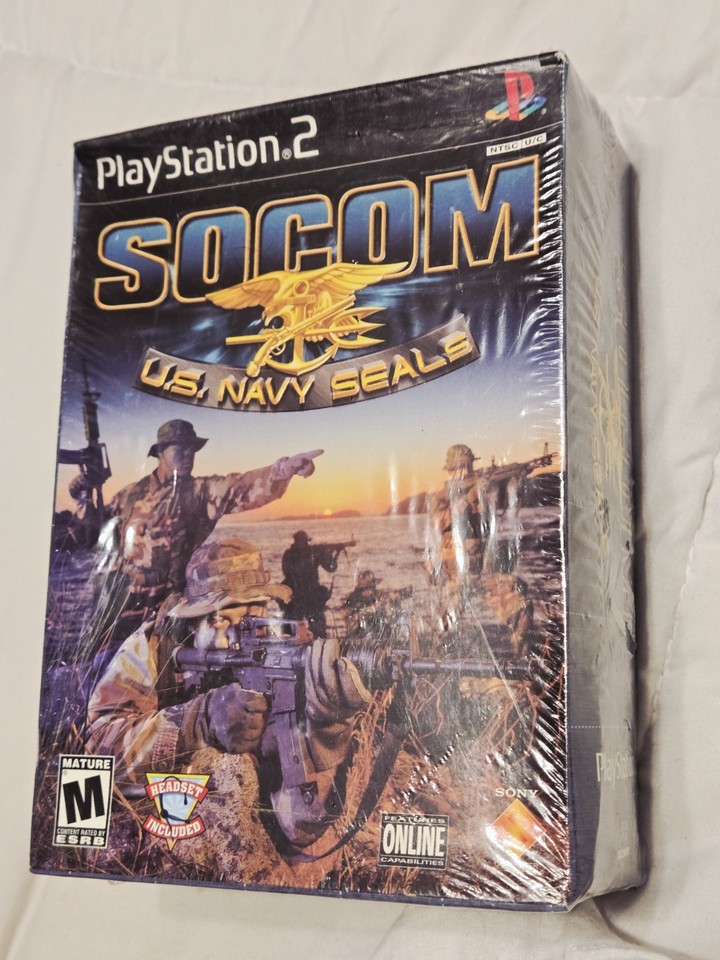 SOCOM US Navy Seals Sony PlayStation 2 PS2 Big Box Headset Bundle NEW ...