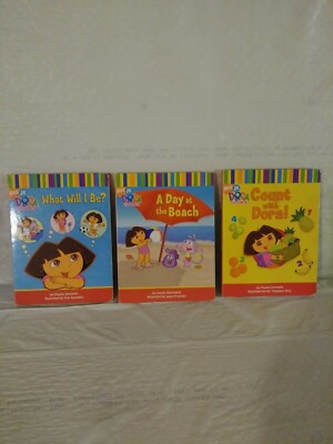 Dora The Explorer 3 Book Lot: What Will I Be/Count With Dora/A Day At ...
