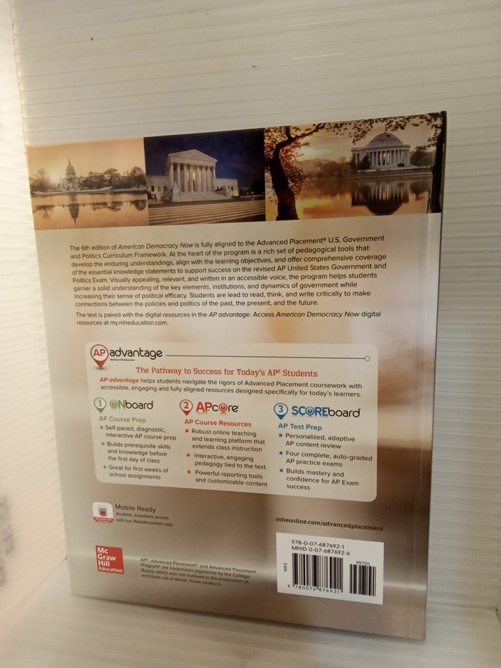 American Democracy Now, 6th Edition GOOD FREE SHIPPING 9780076876921 | eBay