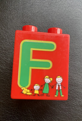 Lego Duplo • ALPHABET LETTER F • Building Block Brick Piece Replacement ...