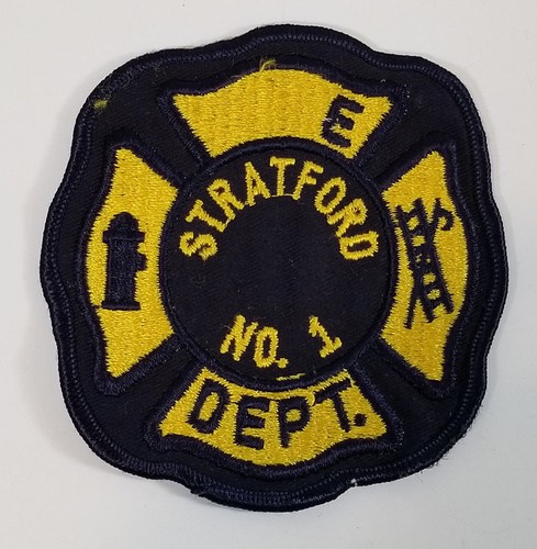 Vintage Irregular Stratford CT Embroidered Fire Department PATCH ...