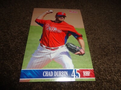 PHILLIES 2013 Chad Durbin PHOTO CARD 4" X 6" SGA | eBay