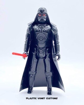 Vintage Kenner Style Custom Star Wars Cyborg Darth Vader READ ...
