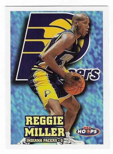 1990-91 NBA Hoops Reggie Miller Indiana Pacers Basketball Card #247 HOF ...