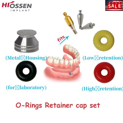 US 4Pcs/Set O-ring Set Dental for Ball Attachment Abutment fits Hiossen Osstem | eBay