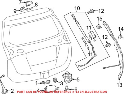 Toyota 842800R010 Genuine OEM Liftgate Object Sensor