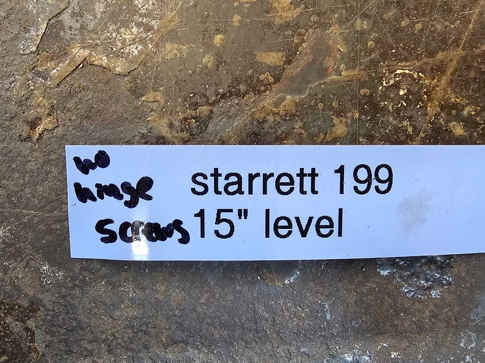 Starrett 15" Precision Master Machinist Level for Lathe Milling Machine ...