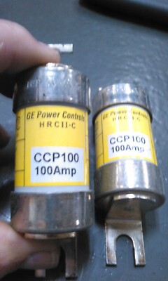 GE POWER CONTROLS, HRCII-C, CCP100, 100AMP FUSE, LOT OF 2 | eBay