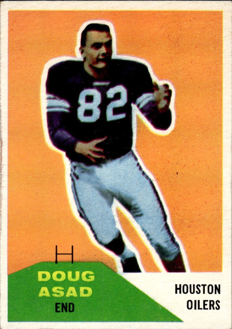 1960 Fleer Doug Asad Houston Oilers #93 | eBay