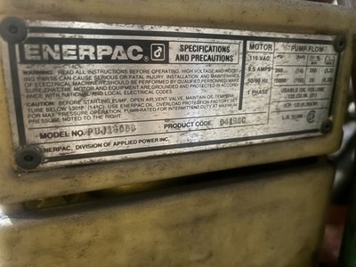Enerpac PUJ1400B Electric Hydraulic Pump 115V For Double-Acting ...