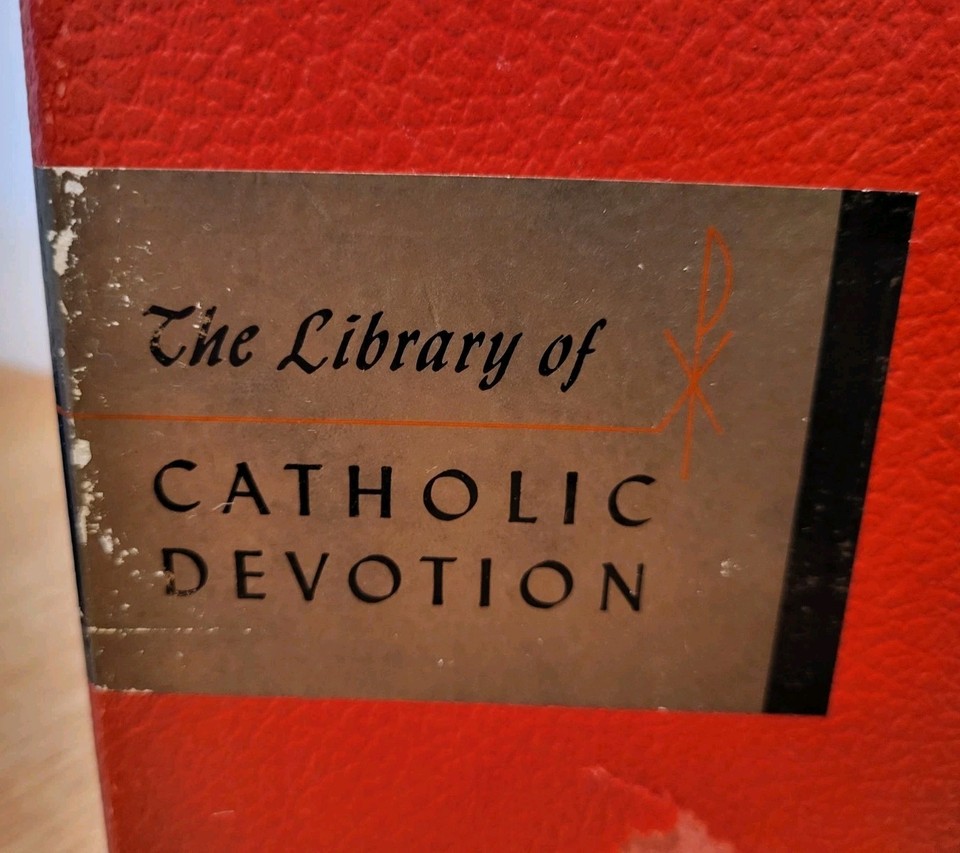 THE LIBRARY OF CATHOLIC DEVOTION 3 Hardcovers ORIGINAL BOX 1954 ...