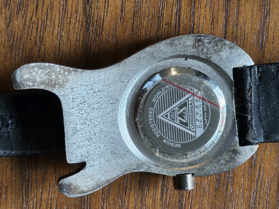 Vintage 2001 Design ZX Original GOLD Accent Guitar Quartz Watch Design ...