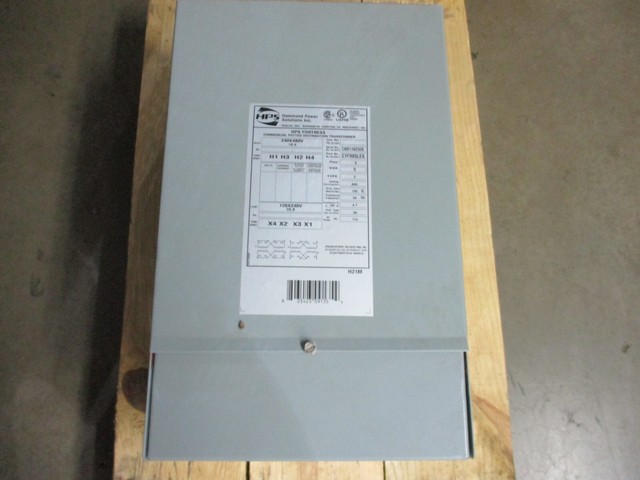 Hammond Power C1F005LES 5 KVA 1 Phase 3r Transformer 240x480 to 120/240 ...