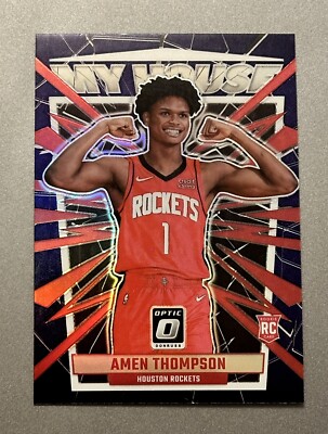 2023-24 Donruss Optic Amen Thompson #19 My House Purple Holo Prizm ...