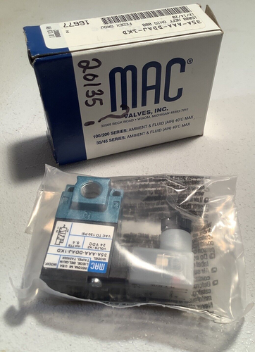 MAC 35-AAA-DDAJ-1KD SOLENOID VALVE 24VDC 120PSI **NEW** | eBay